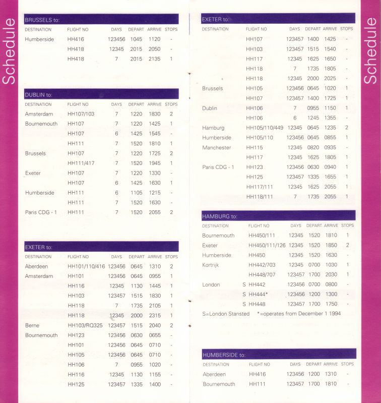 Airline memorabilia: Euro direct (1994)