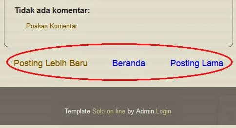 iLustrasi@ku: Menyembunyikan Tulisan Posting Baru, Beranda, dan Posting Lama