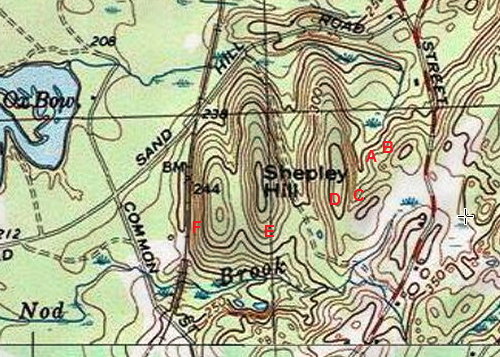 Rock Piles: Small sites on Shepley Hill Groton