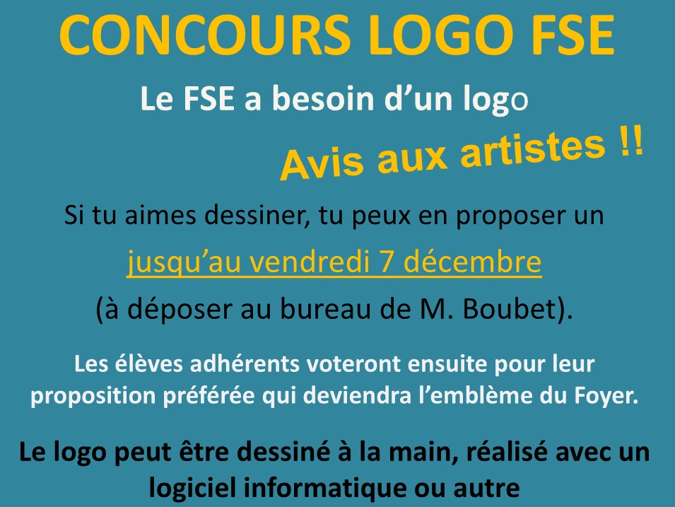 Le Monde de Verlaine: Concours logo FSE (jusqu'au 7 décembre 2018)