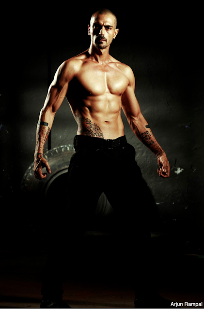 Shirtless Bollywood Men: Arjun Rampal bald, topless and hot as hell