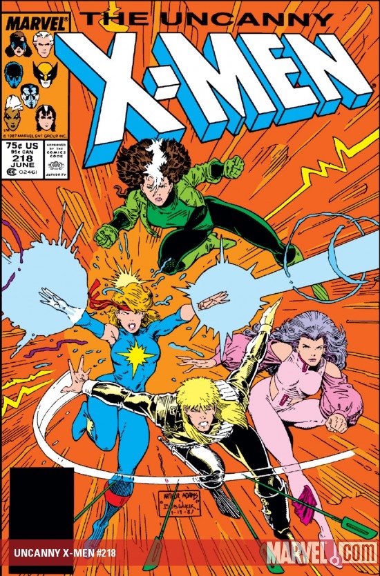Marvel Comics of the 1980s: 1987 - Anatomy of a cover - Uncanny X-Men #218