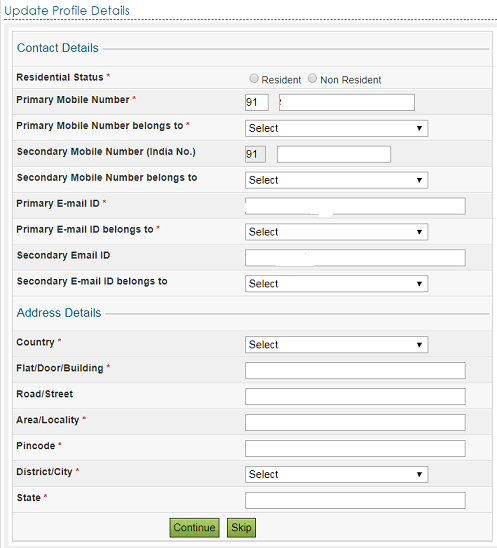How to update your profile on Income Tax Website?
