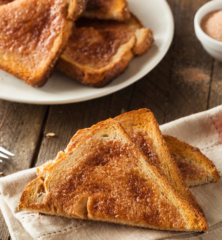 In en om die huis: cinnamon and sugar toast