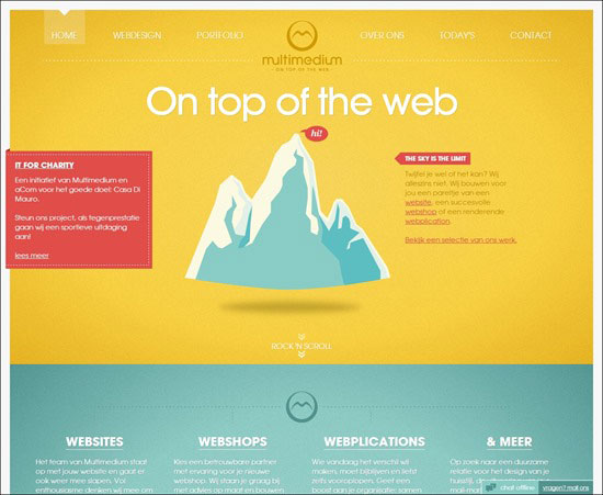 Los 40 sitios web más coloridos para inspirarte | Pixel Monster Diseño