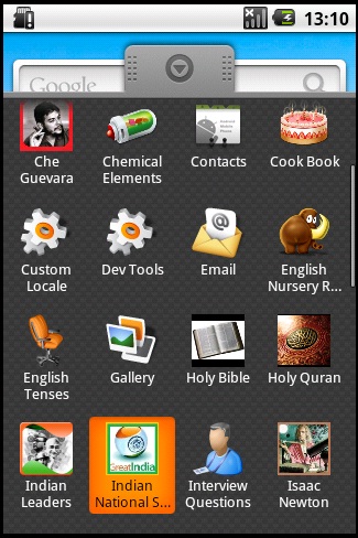 SARAN KUMAR N M: Android Indian National Symbols Application
