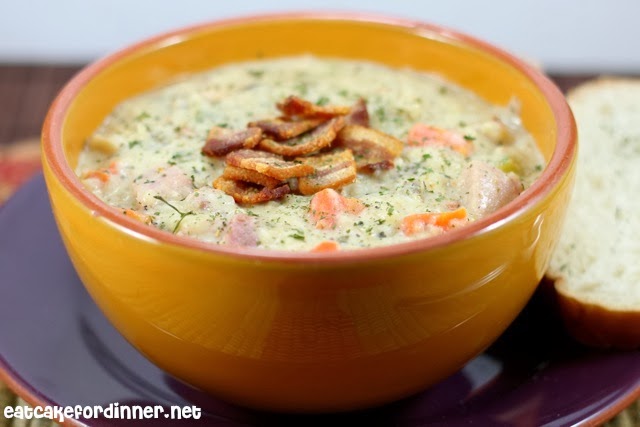 Eat Cake For Dinner: White Bean, Ham and Wild Rice Chowder