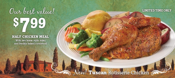 News: Boston Market - New Tuscan Herb Rotisserie Chicken