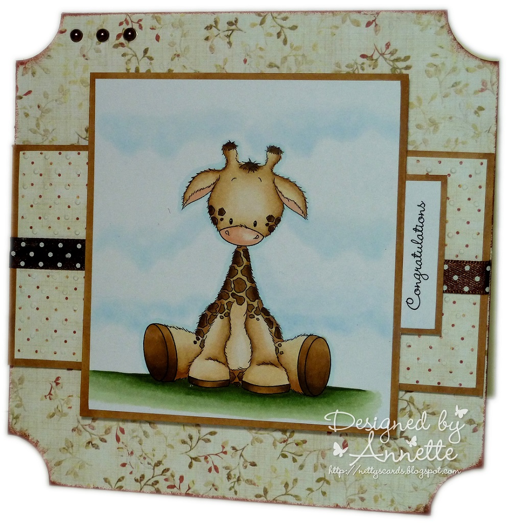 Netty's Cards: Baby Giraffe