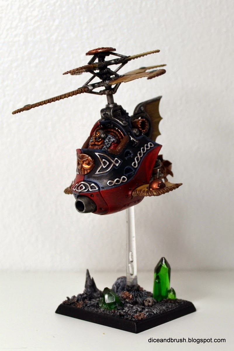 Dice and Brush: Miniature Monday: New Dwarf Gyrocopter finished!
