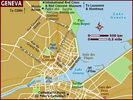City Map Of Geneva Switzerland - Free Printable Maps