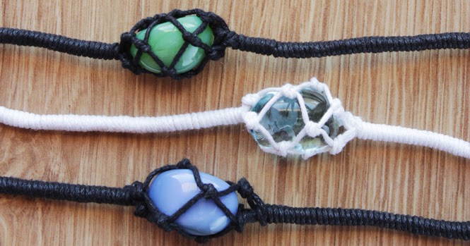 DIY Netted Stone Friendship Bracelets — Curly Made