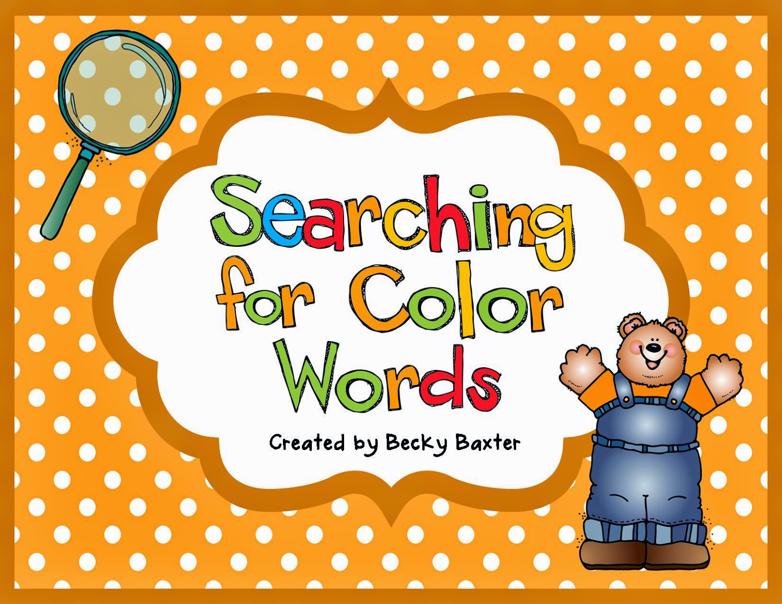 Teaching, Learning, & Loving: Color Word Fun!