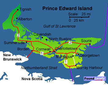 Tallest Building: Map of Prince Edward Island (PEI) Pictures