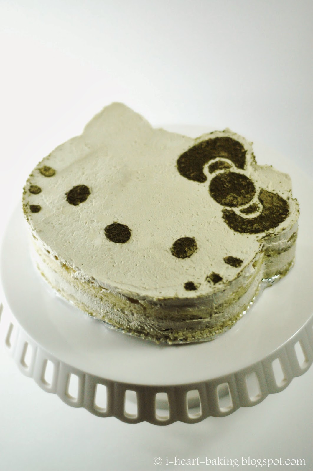 i heart baking!: hello kitty matcha green tea tiramisu cake