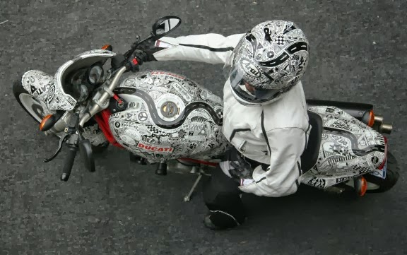 Two Wrenches Bike Shop: Sharpie Art Motorcycles