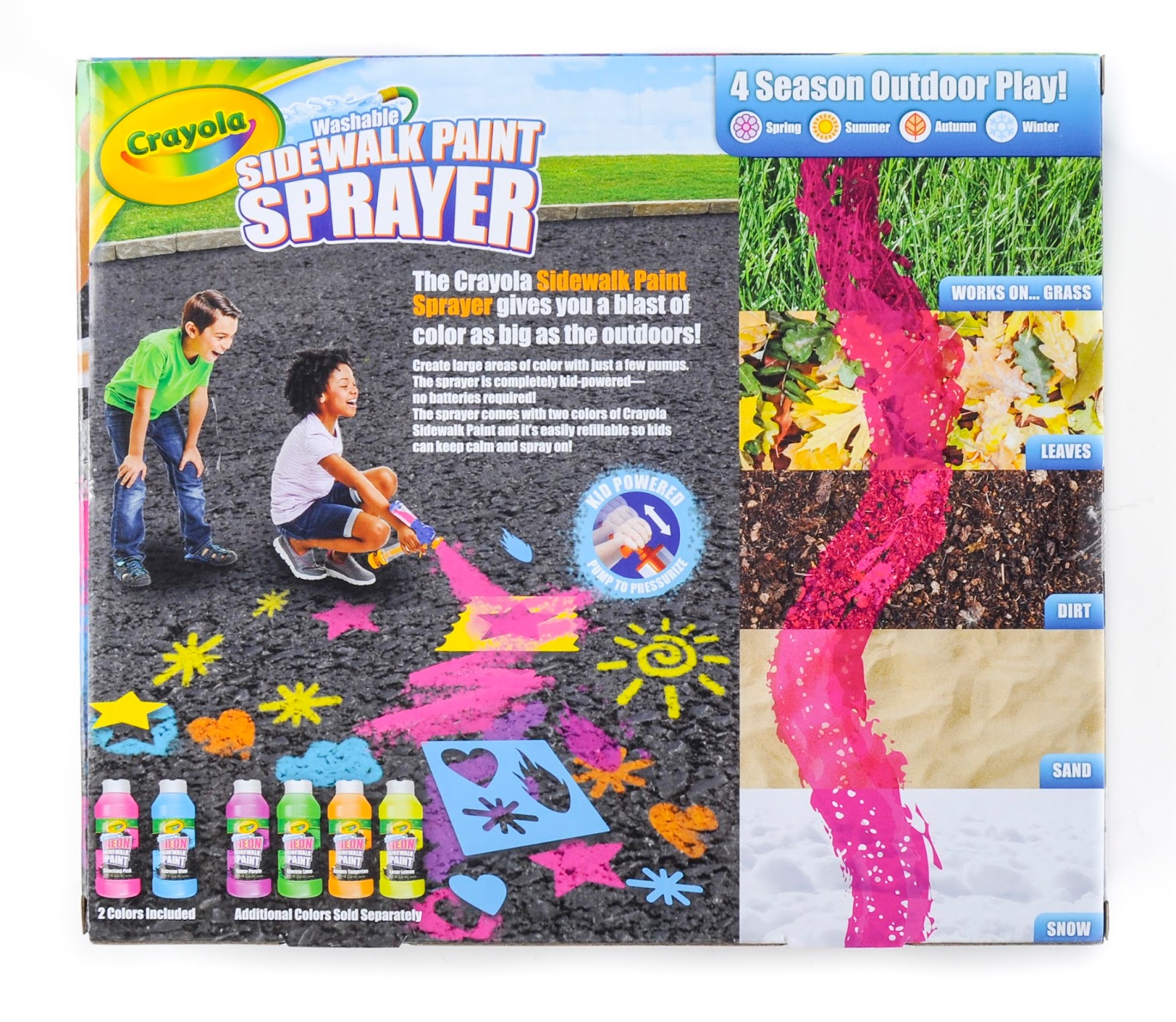 Crayola Side Walk Paint and Sidewalk Paint Sprayer Review: What's ...
