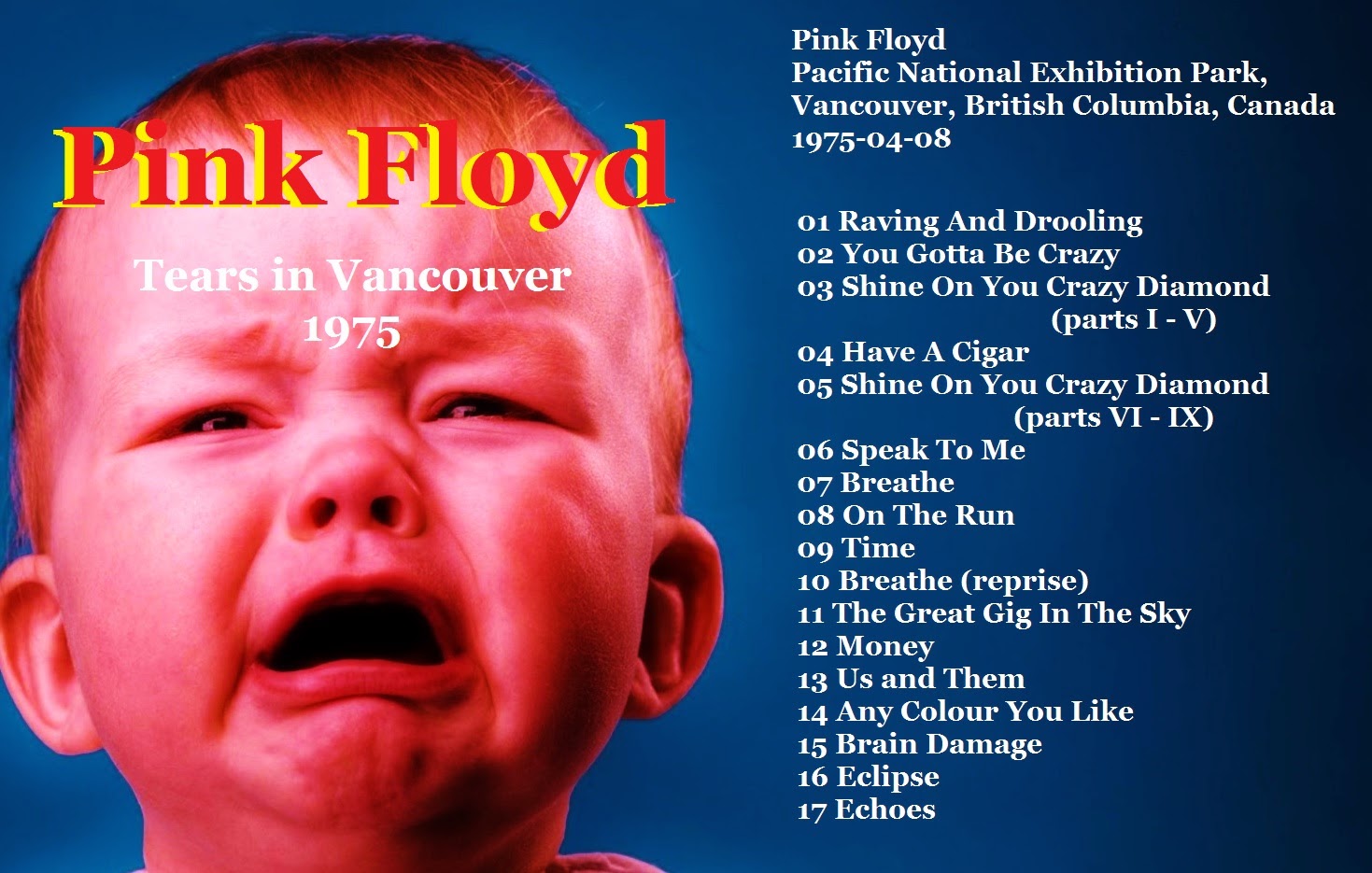 The Witchwood Records: RE-UP Pink Floyd - Vancouver 1975