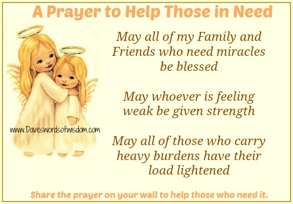 Daveswordsofwisdom.com: A Prayer To Help Those In Need
