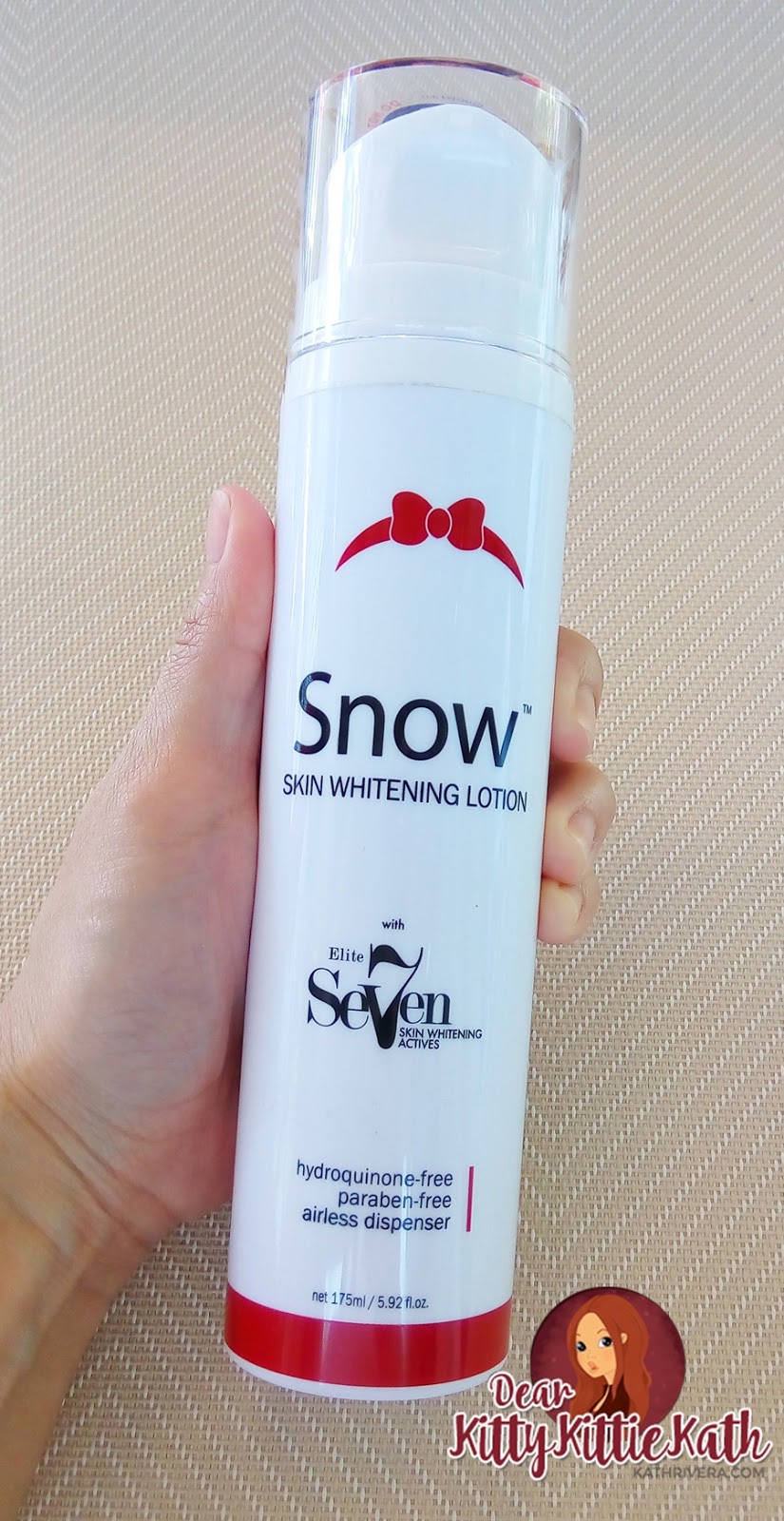 Product Review: Snow Skin Whitening Lotion | Dear Kitty Kittie Kath ...