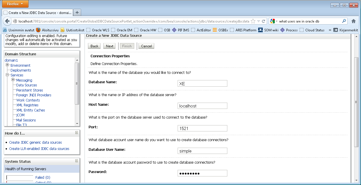 Soanen Martti S Soa Blog Tutorial 1 Part 5 Creating Database Resources