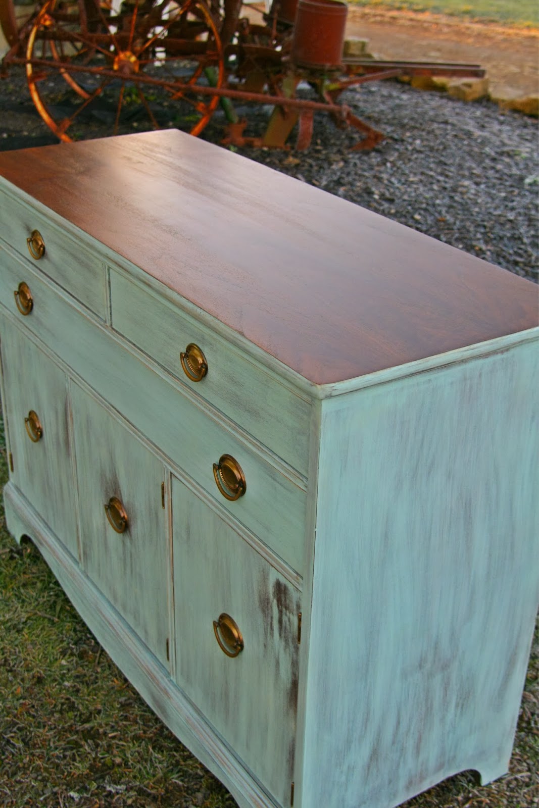 Laurel's Attic : Pretty Green Buffet - SOLD