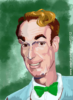 Less Talking. More Drawing.: iPad Portrait: Bill Nye, The Science Guy!