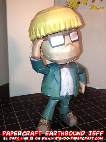 Ninjatoes' papercraft weblog: Papercraft EarthBound Jeff Andonuts