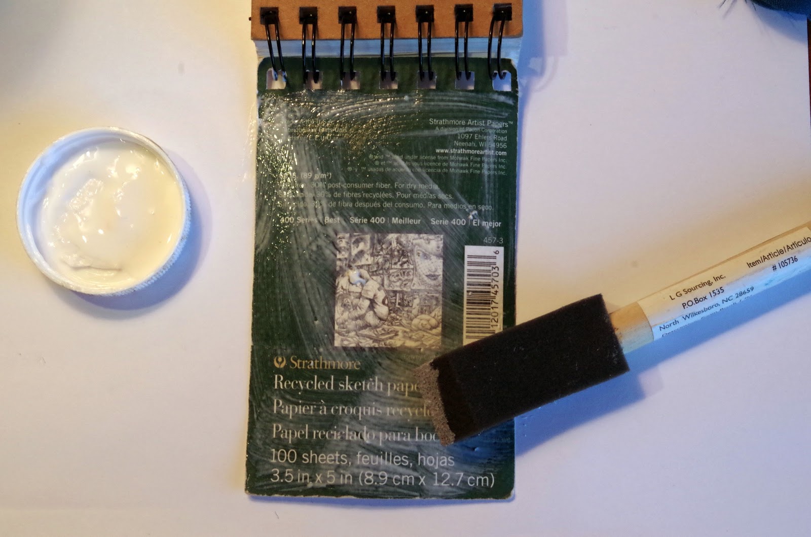 Sketchbook Cover with Fabric + Mod Podge - Shealynn's Faerie Shoppe