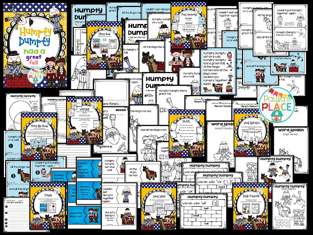 Paula's Place Teaching Resources: Humpty Dumpty – Reading and Writing Pack