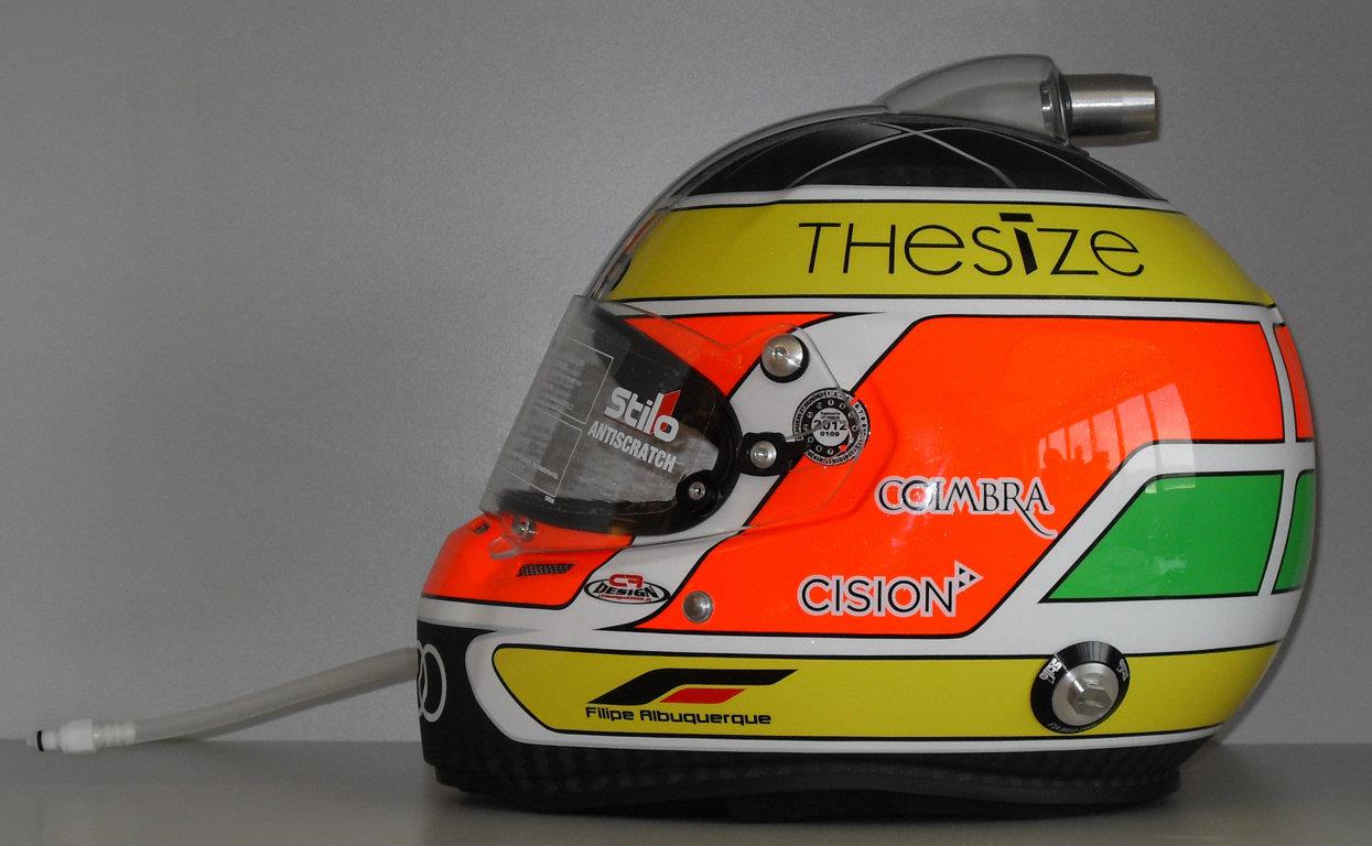 Racing Helmets Garage: Stilo ST4FN F.Albuquerque 2013 by CF Design