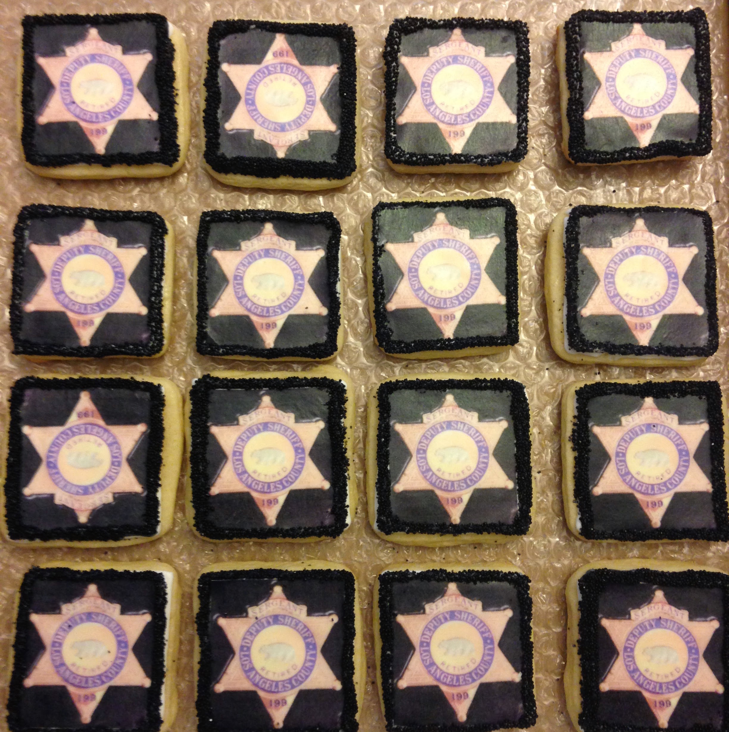 Bee'in Creative With Cookies by Julie : Sheriff Badge Cookies