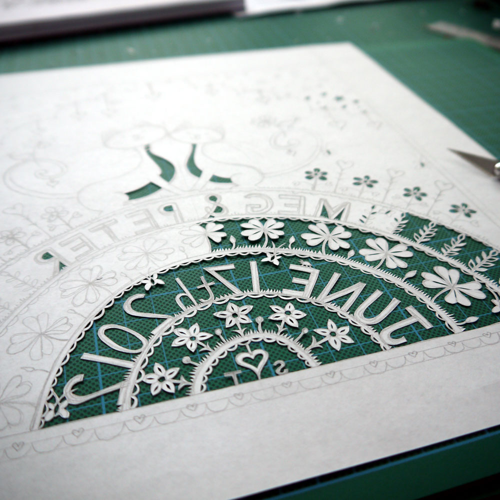 Folk Art Papercuts by Suzy Taylor: Wedding Papercut