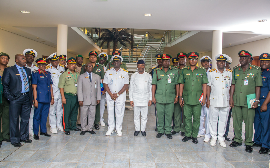 PHOTOS:NATIONAL DEFENCE COLLEGE STUDENTS VISIT YEMI OSINBAJO