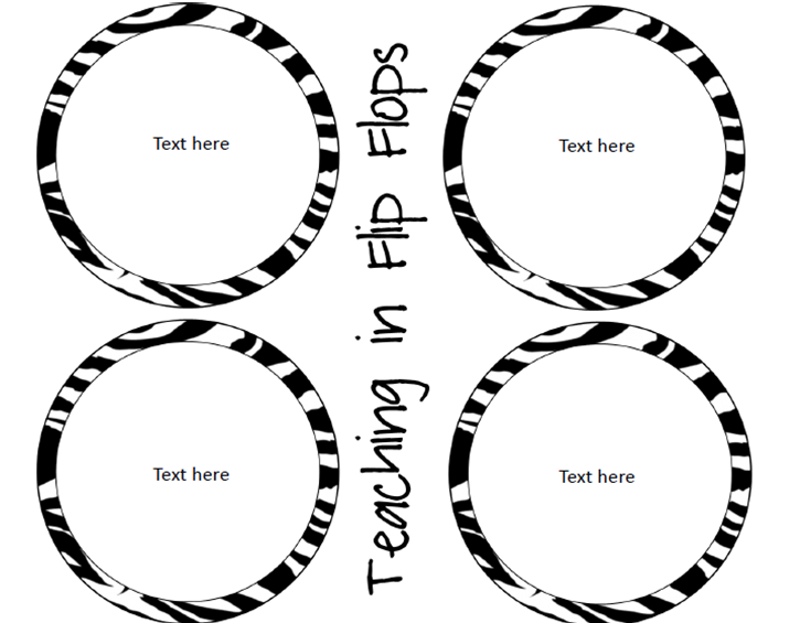 Teaching in Flip Flops: Colorful Classroom, Blank Labels