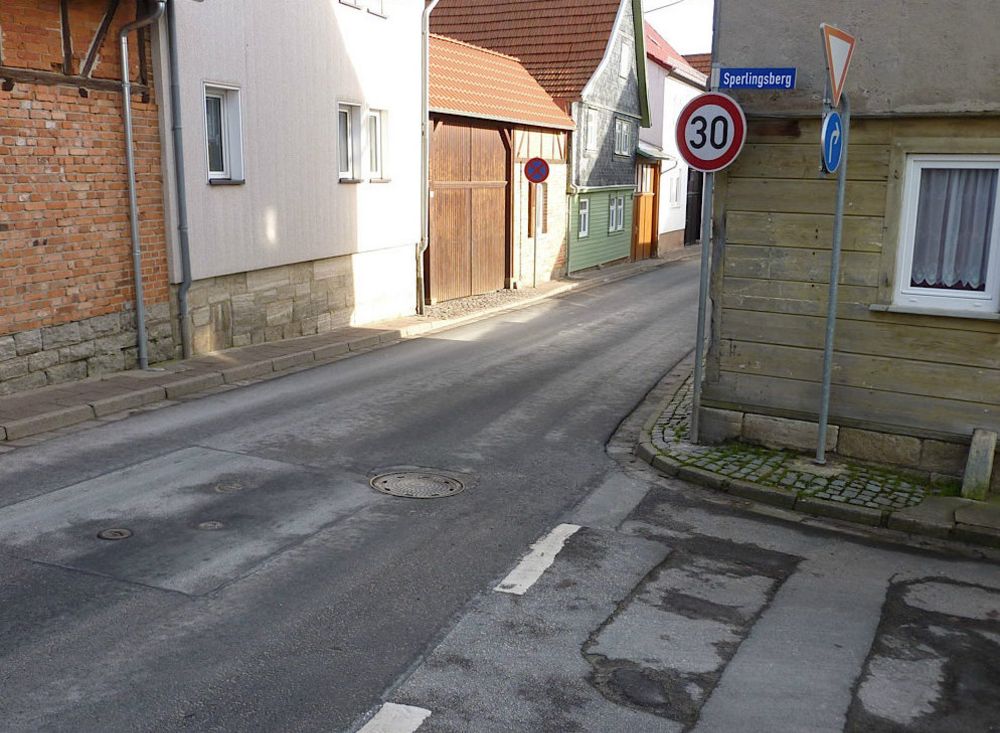 Comparison Then and Now Photos of a Street in Germany During WWII vs ...