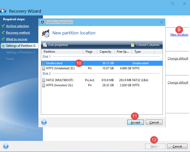 Bung ghost trên hệ thống UEFI-GPT bằng Acronis True Image 2016