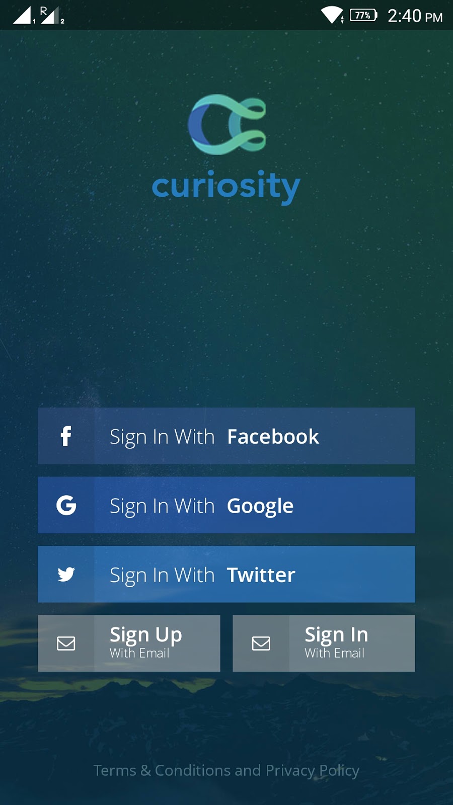 Review of Curiosity - a daily knowledge app