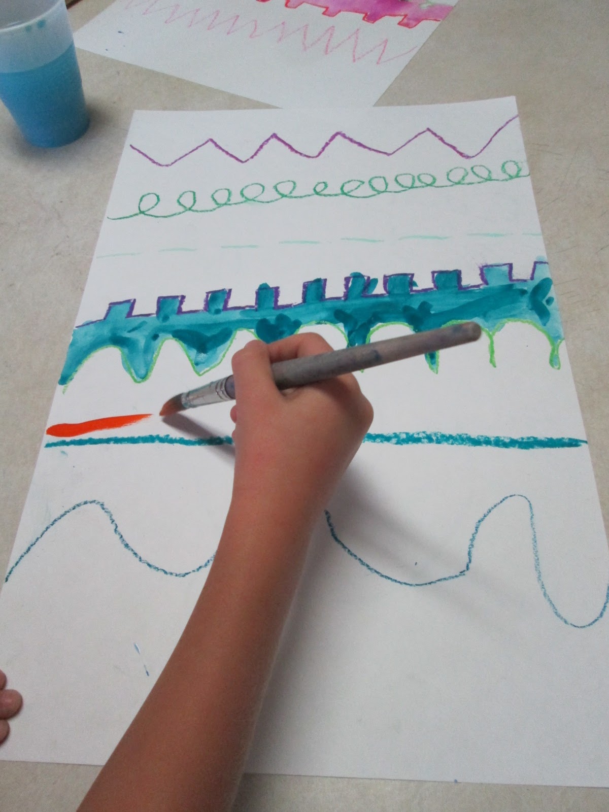 Art With A Smile: 1st Graders Learn About Lines