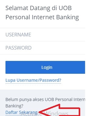 Cara Daftar Internet Banking UOB Online - Personal Internet Banking - Kartu Bank