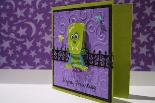 redheaded crafter: Halloween Frankenstein Card