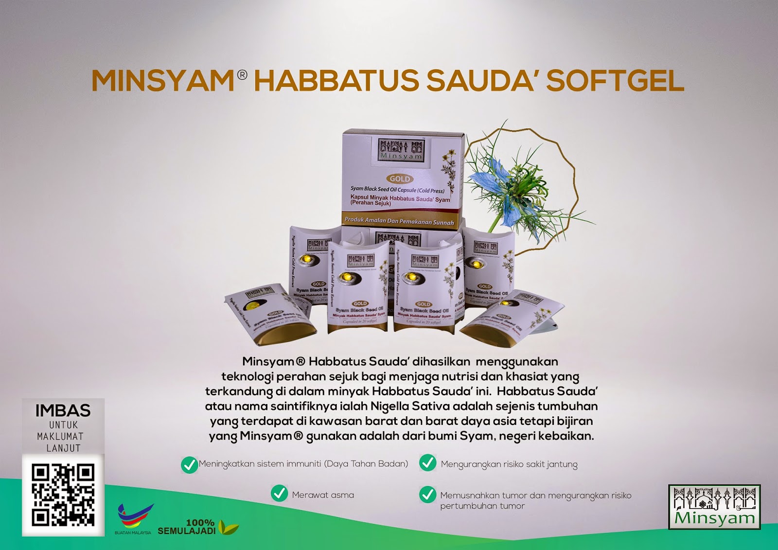 MINSYAM HABBATUS SAUDA' SOFTGEL - Das.Basar