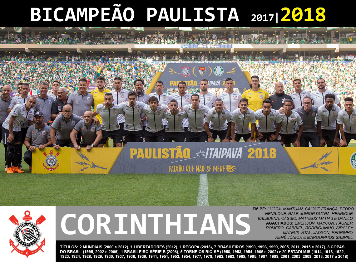 Edição dos Campeões: Corinthians Campeão Paulista 2018