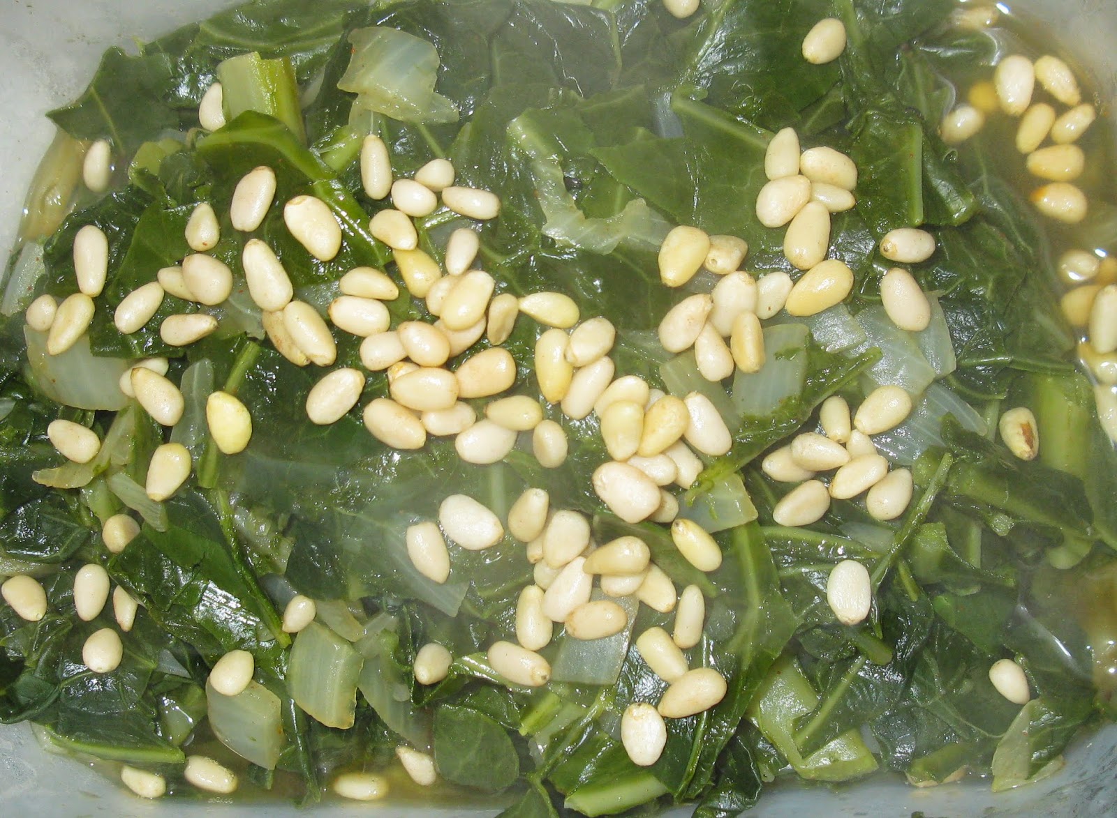 GOOD LIFE Living Well: Collard Greens with toasted pine nuts; Mashed ...