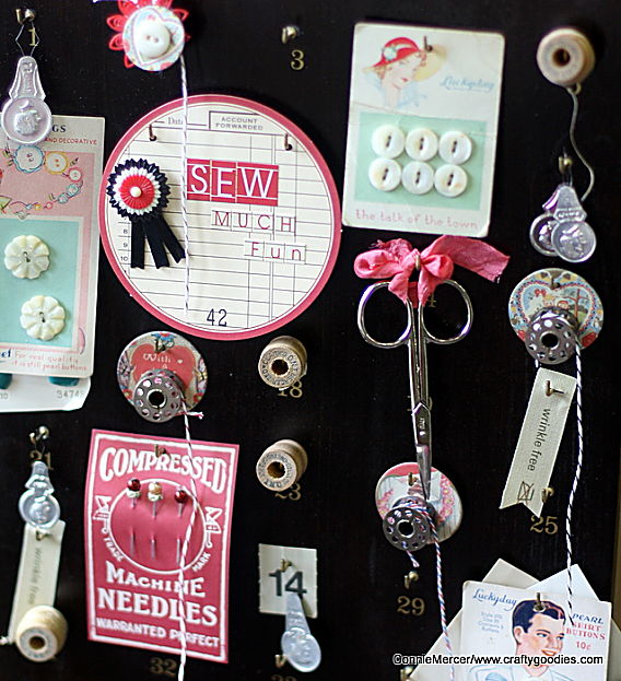 crafty goodies: Hotel Key Holder by JBS~sewing board!!