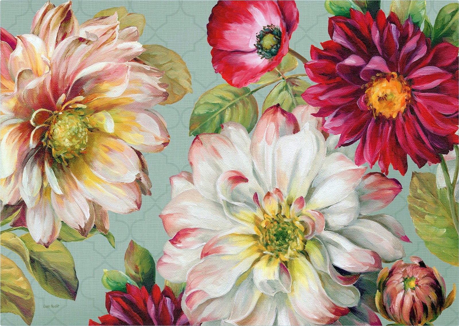 Flower Painting_By Lisa Audit_(94 item) All together | Joy Design Studio