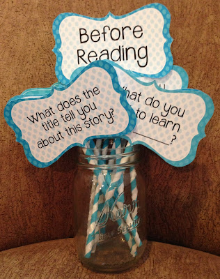 Guided Reading Question Cards | TheHappyTeacher
