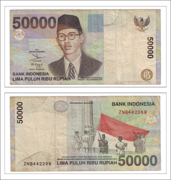 uang lama 123: Rp.50.000,- Lama