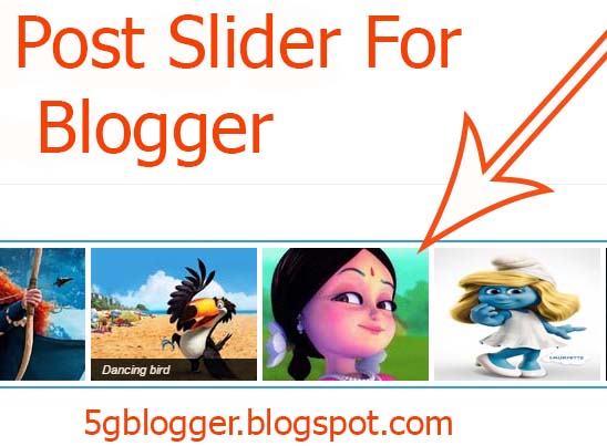 Simple Blogger Post Slider With Carousel Effect | 5g blogger seo