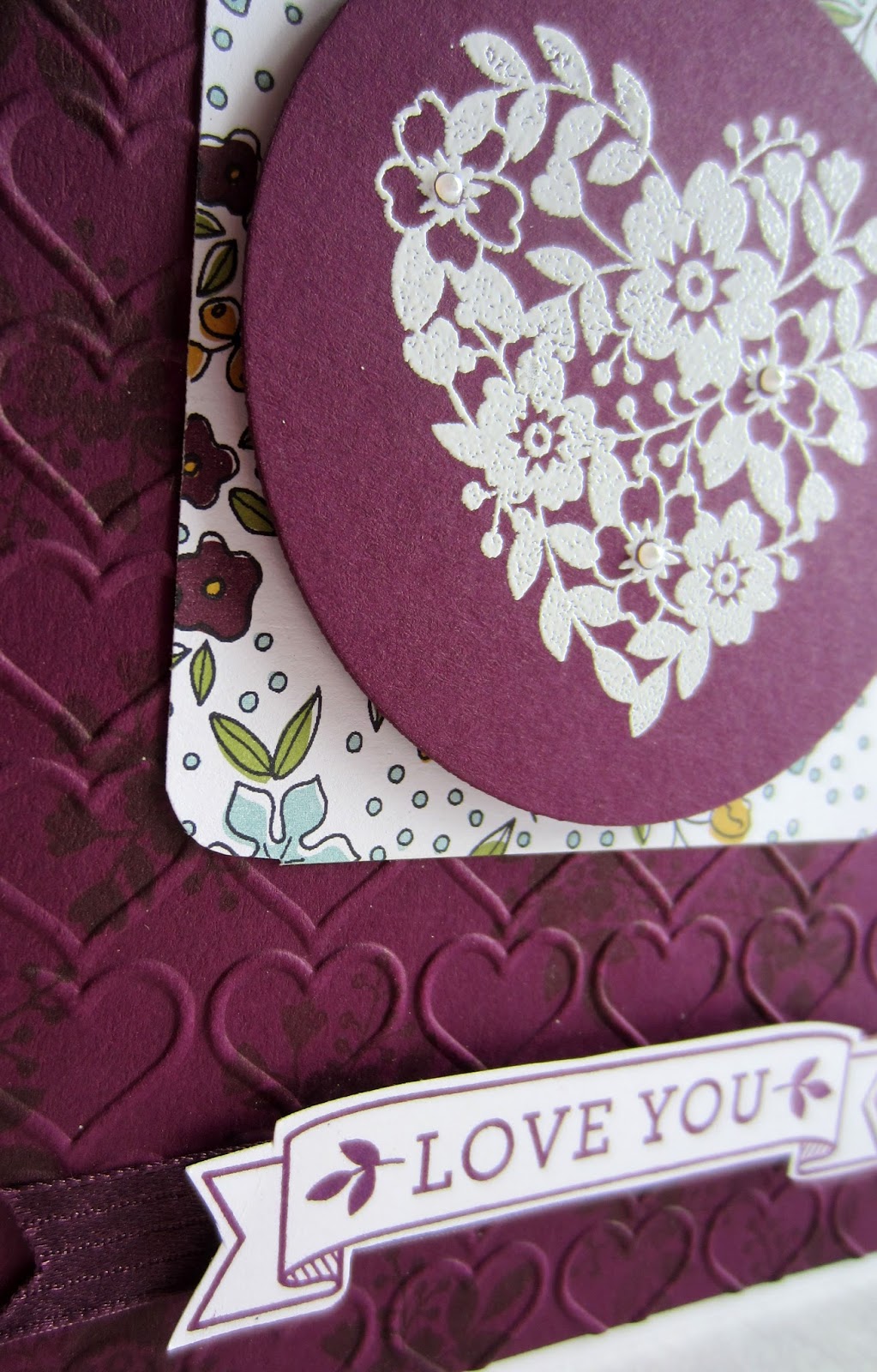 Paper Seedlings: EMBOSSED HEART VALENTINE